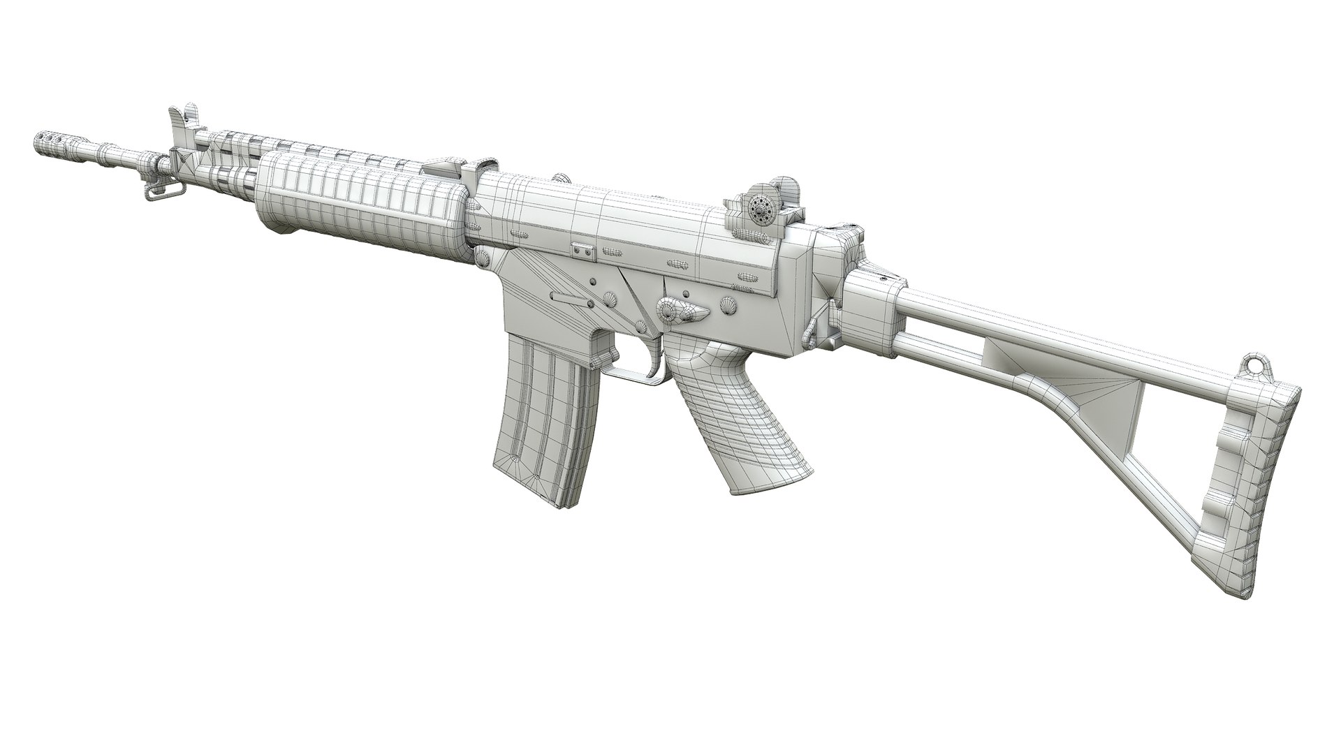 Ss1 Pindad Aka Fn 3D Model - TurboSquid 1464177