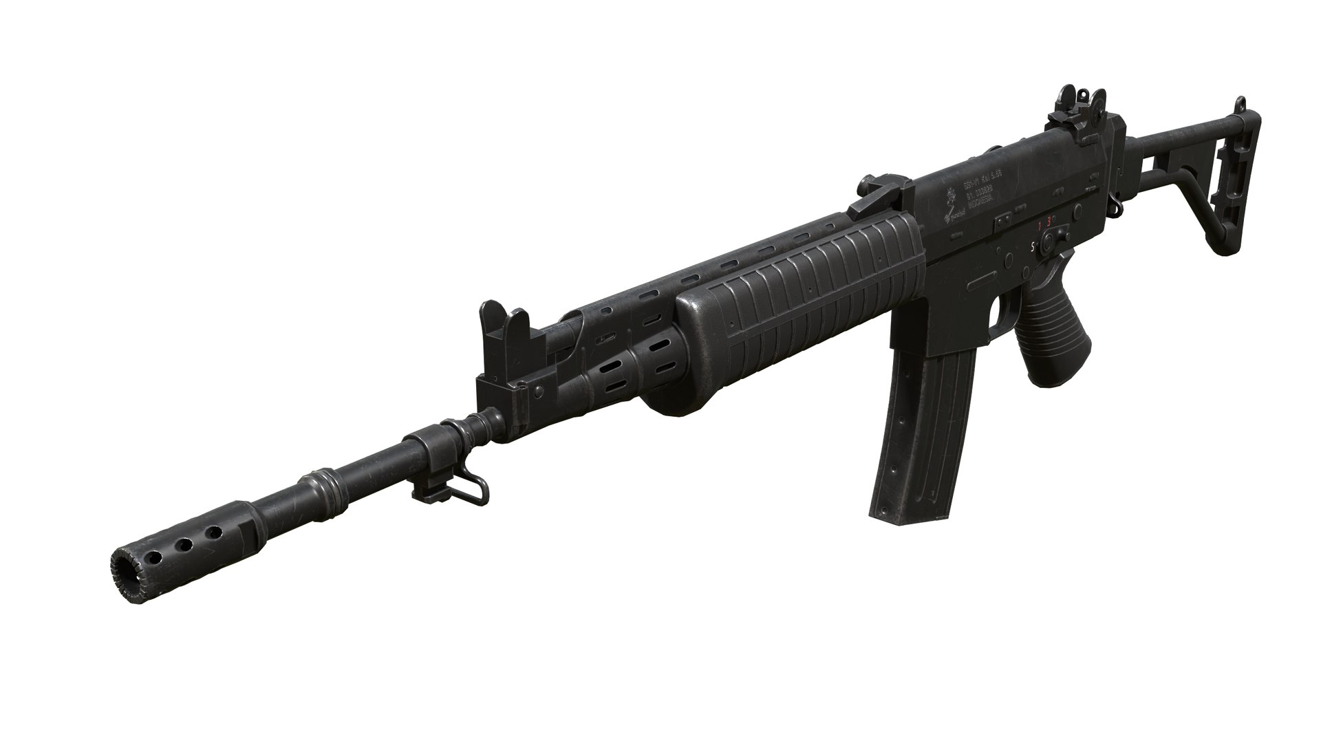 Ss1 Pindad Aka Fn 3D Model - TurboSquid 1464177