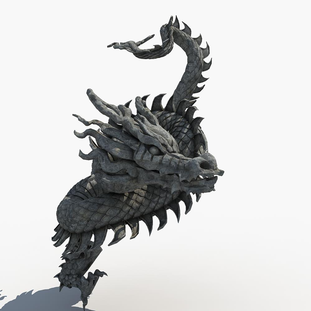 3d Asian Dragon Sculpture Sculpt