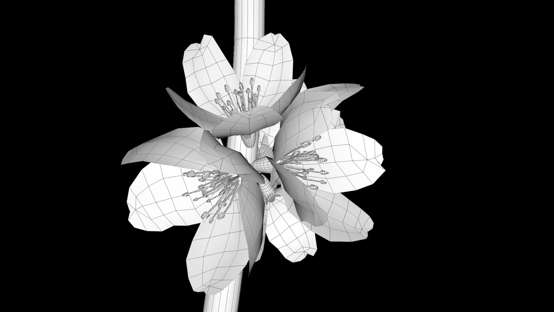 Potted tree branch model - TurboSquid 1623530
