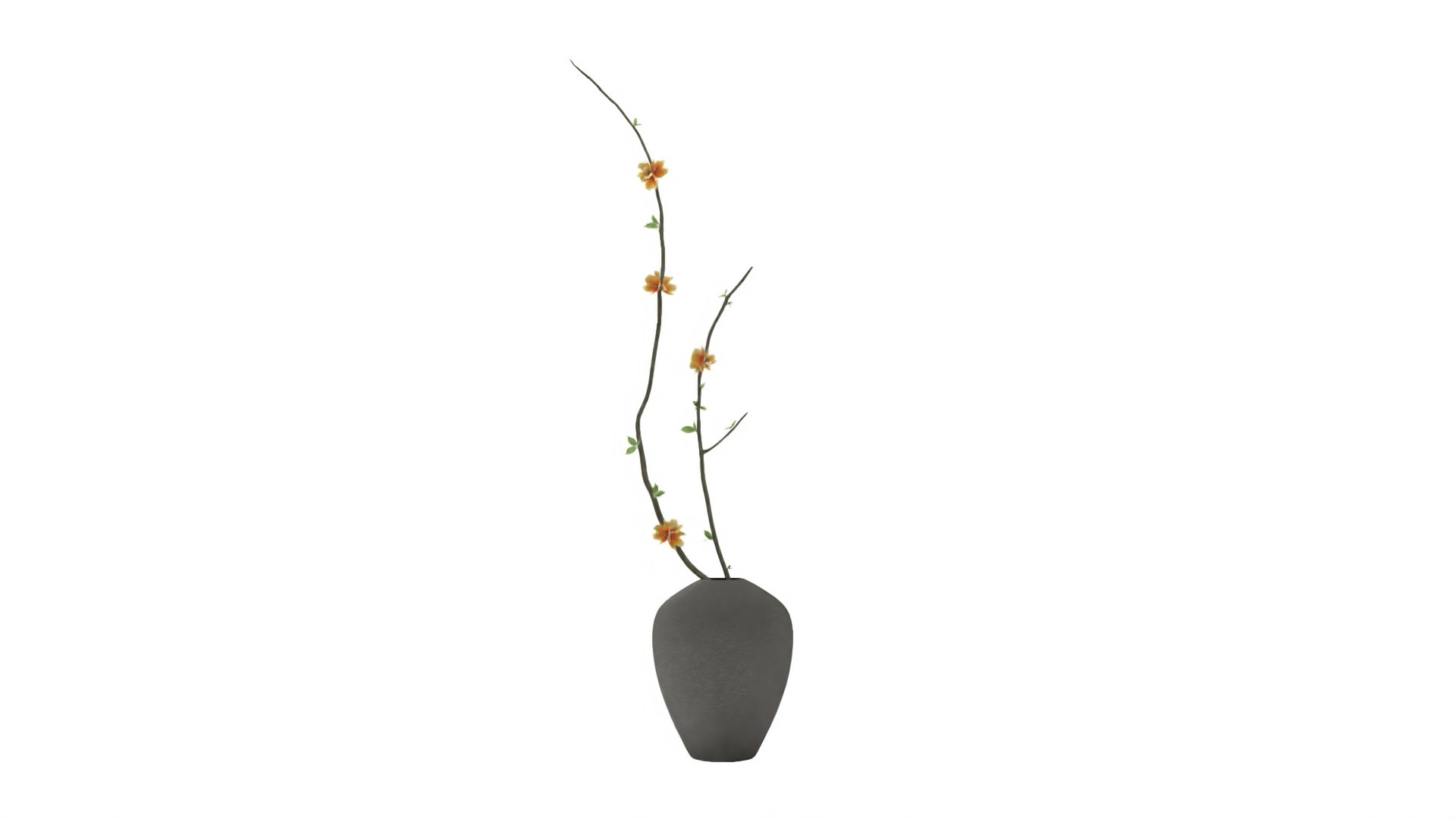 Potted tree branch model - TurboSquid 1623530