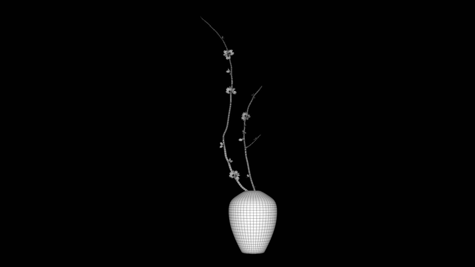 Potted tree branch model - TurboSquid 1623530