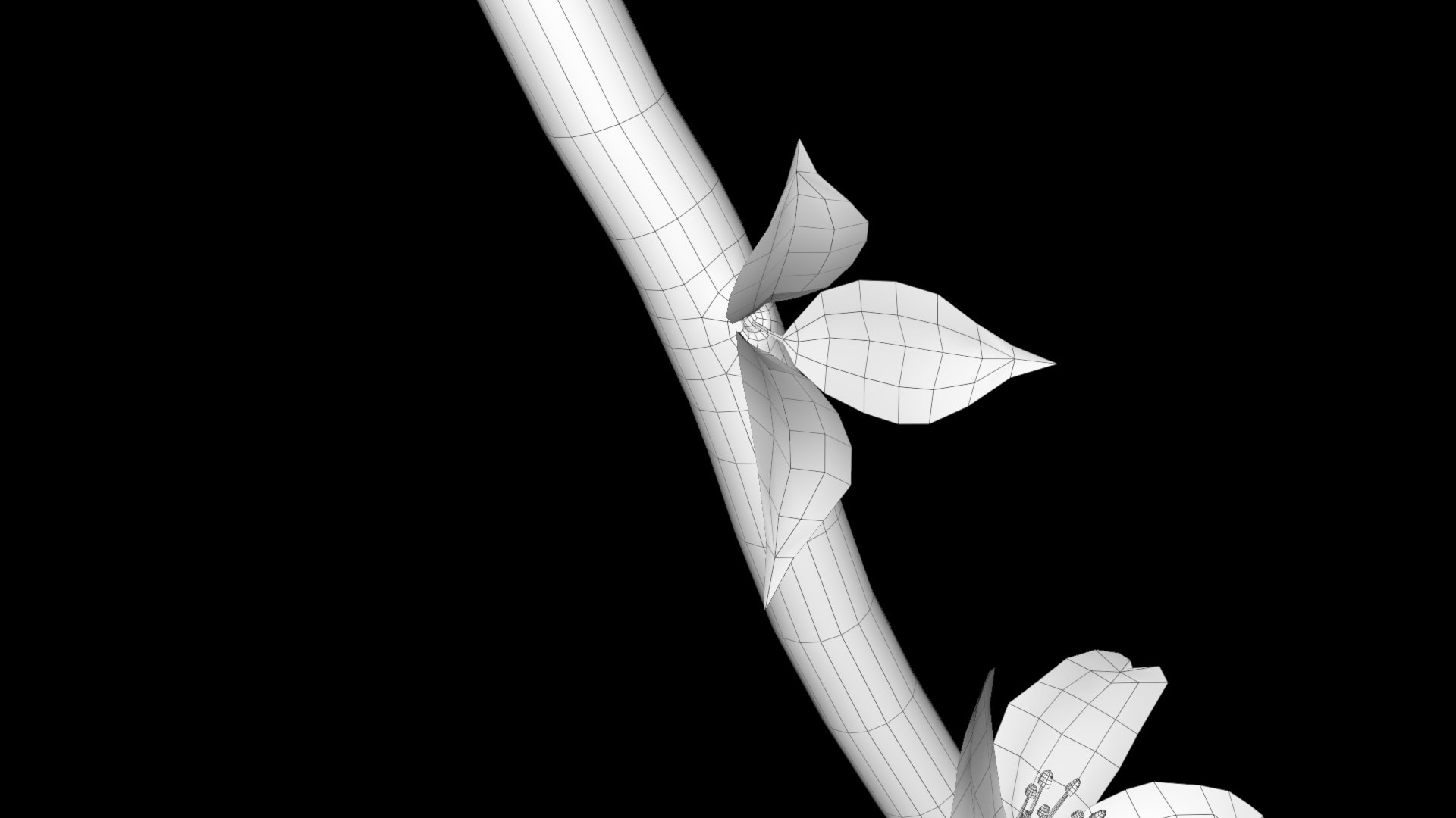 Potted tree branch model - TurboSquid 1623530
