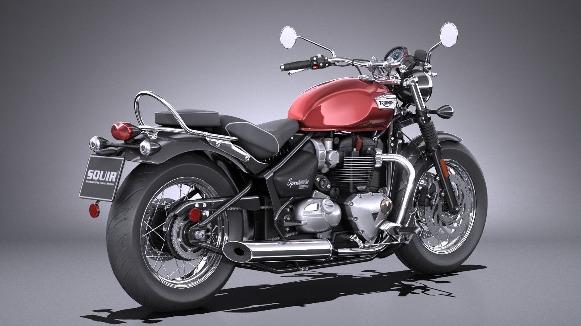 Triumph Bonneville Speedmaster 3D Model - TurboSquid 1354311