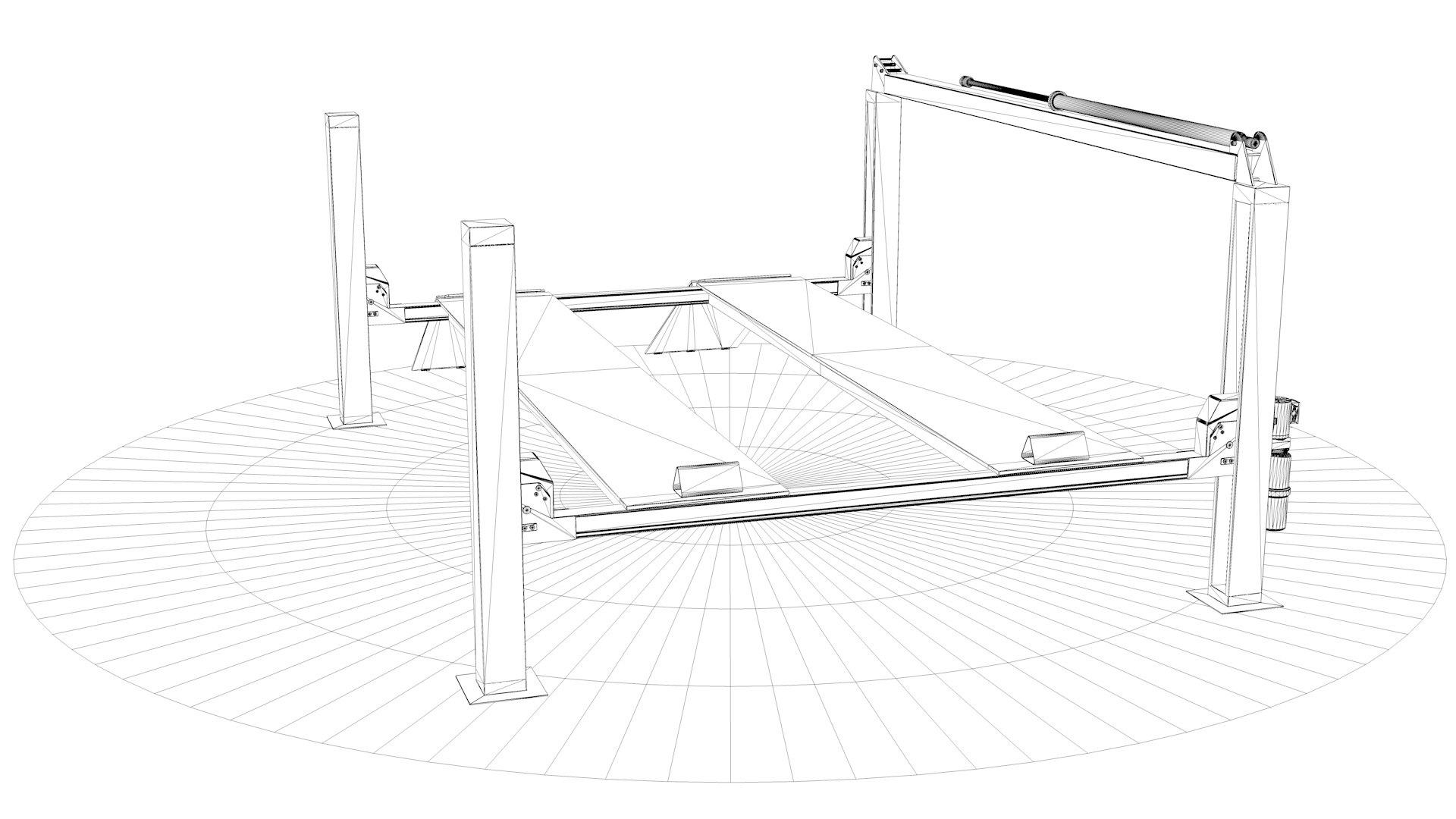 Car lift 3D model - TurboSquid 1674526