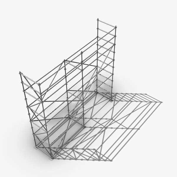 Scaffold Simple Tower - Multidirektionales Layher-Gerüst 3D-Modell ...