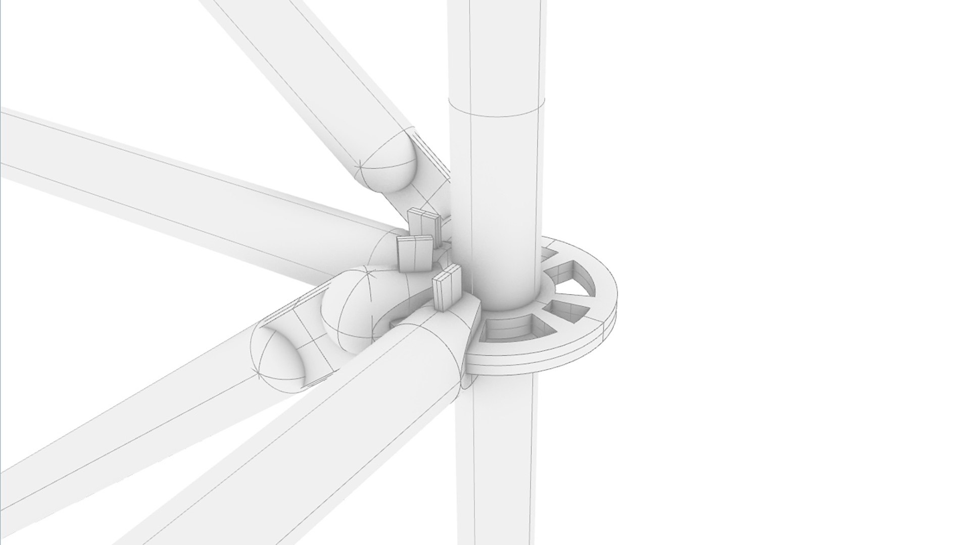 3D Layher Multidirectional Scaffolding Simple - TurboSquid 1494372
