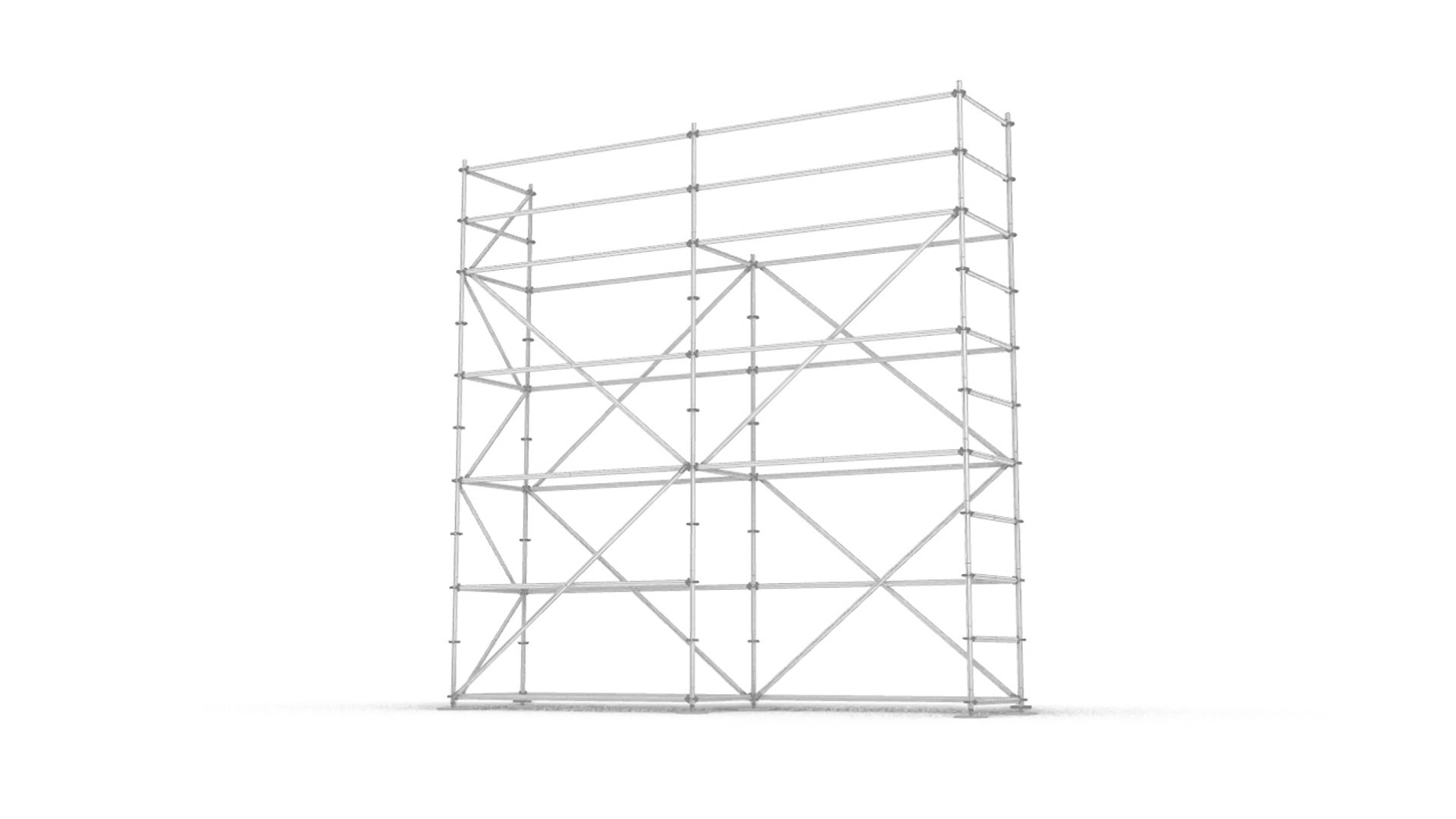 3D Layher Multidirectional Scaffolding Simple - TurboSquid 1494372