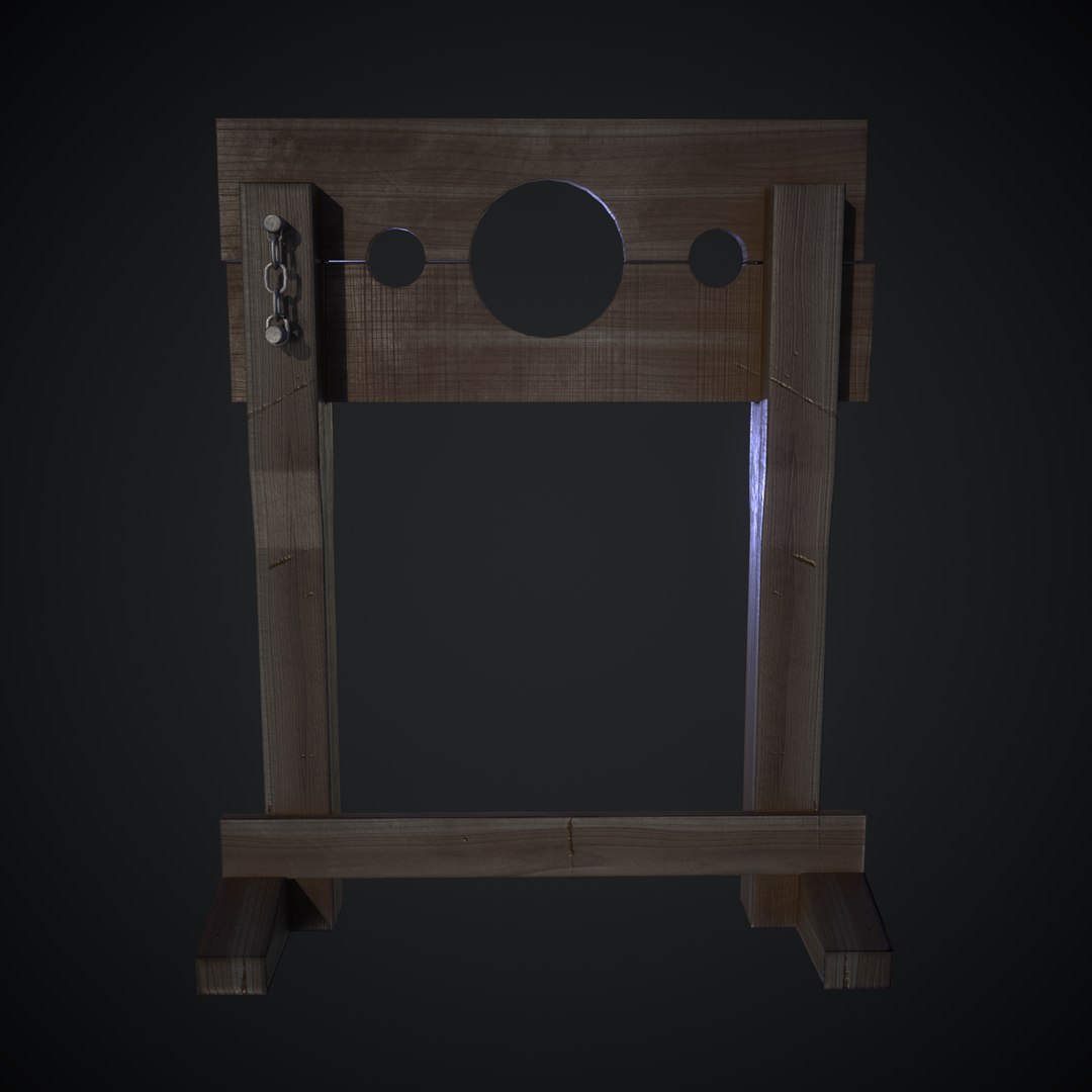 3D Medieval Wooden Pillory - TurboSquid 1736044