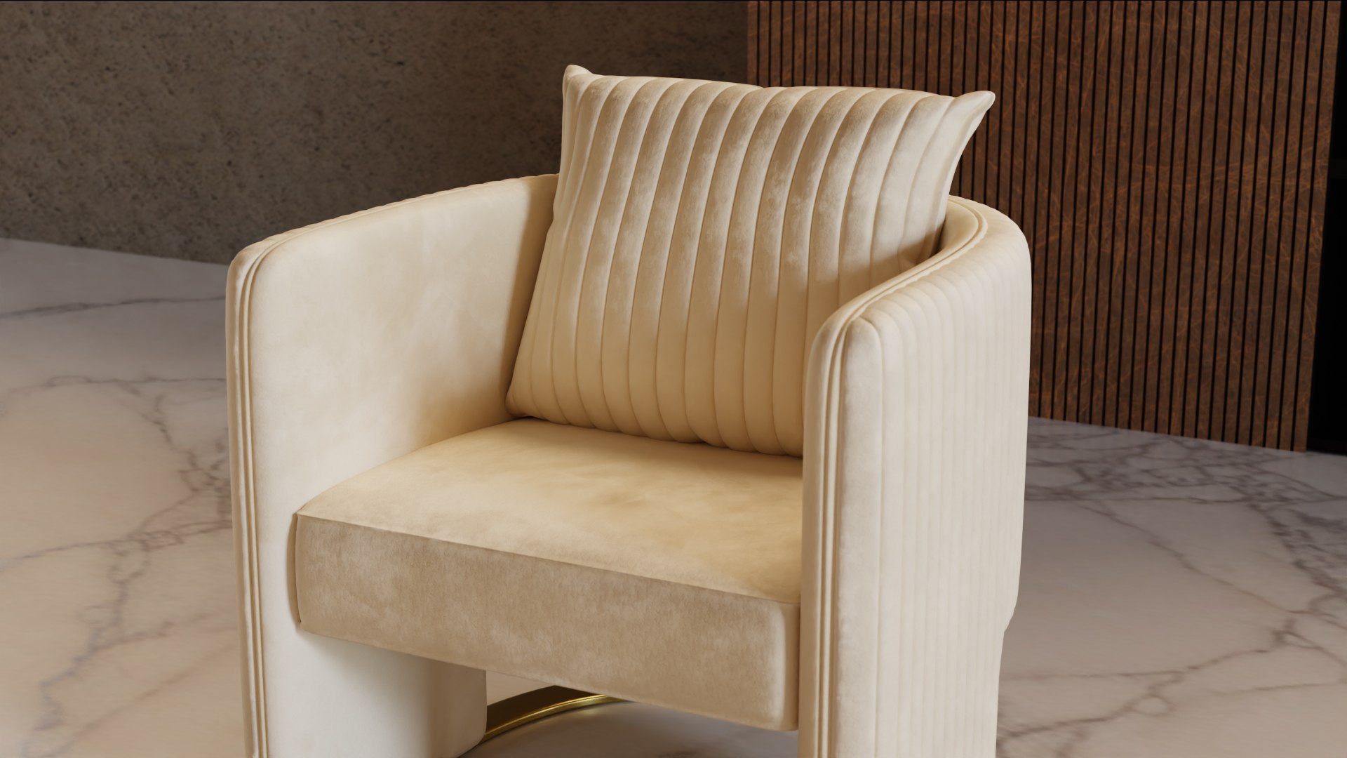 Venus Accent Chair 3D Model - TurboSquid 2244670