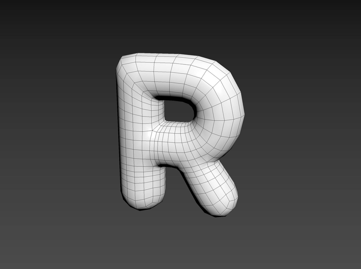 R Alphabet 3D - TurboSquid 2304469