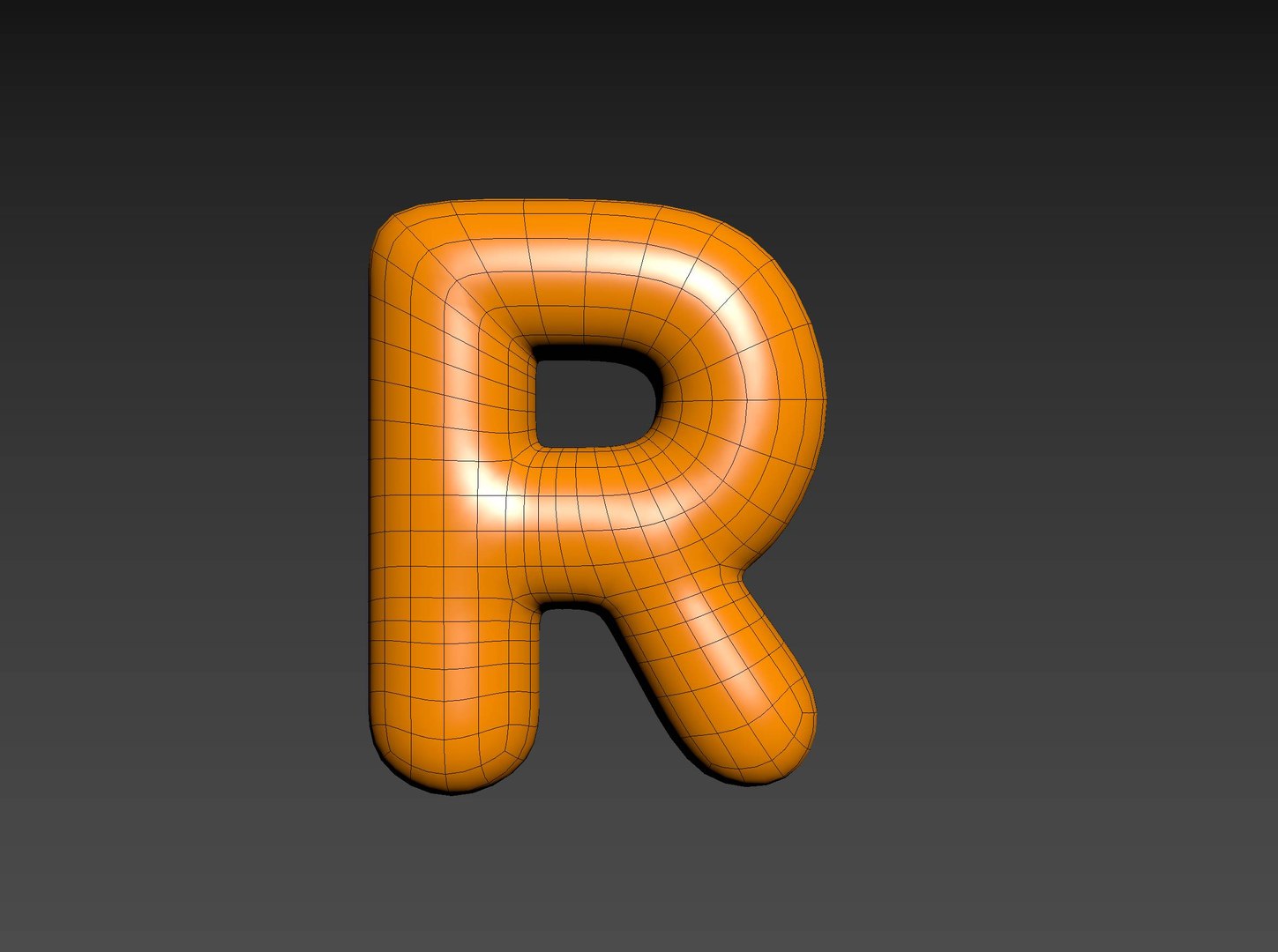 R Alphabet 3D - TurboSquid 2304469