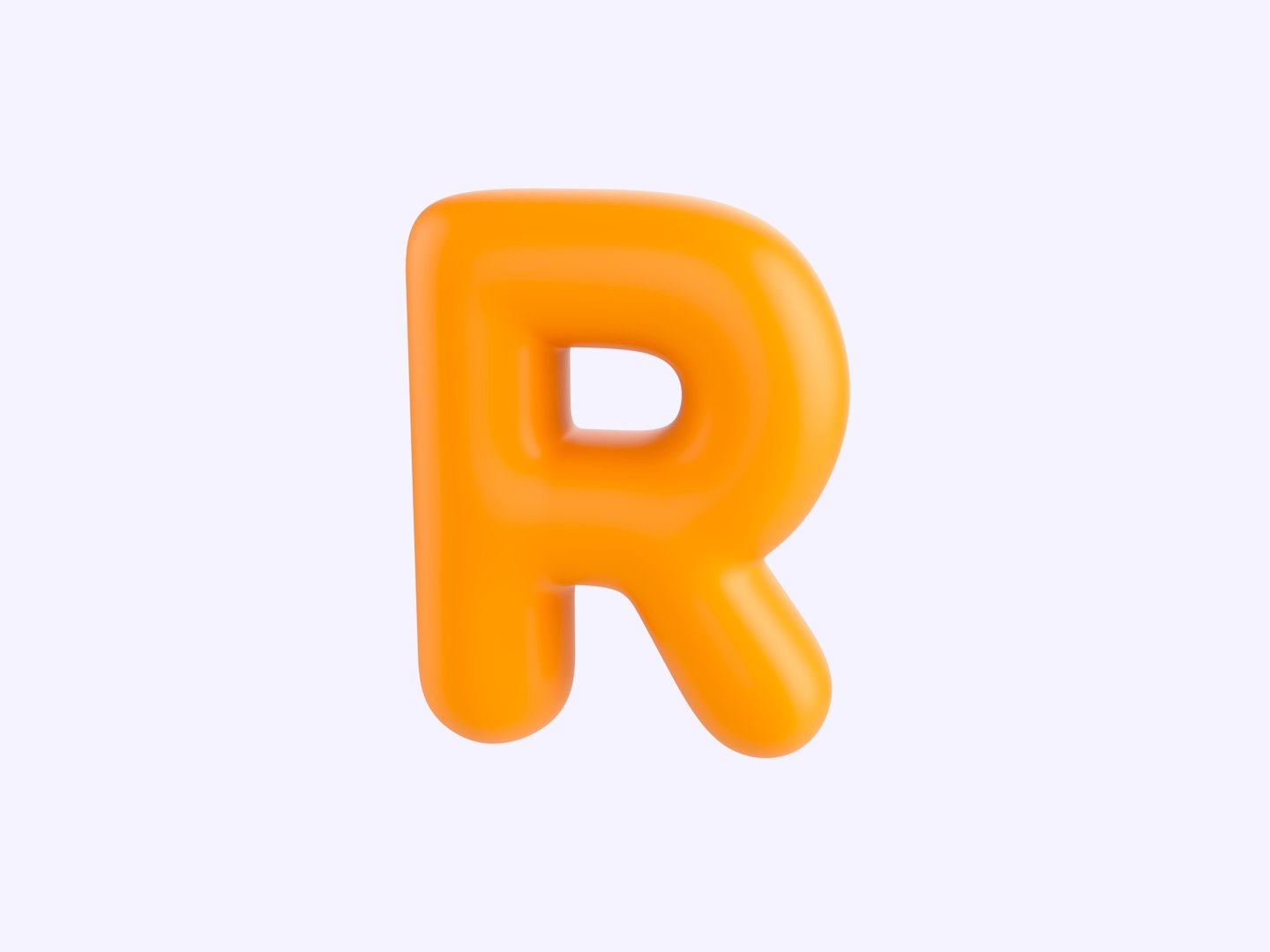 R Alphabet 3D - TurboSquid 2304469