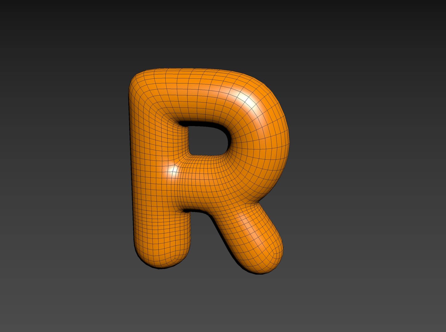 R Alphabet 3D - TurboSquid 2304469