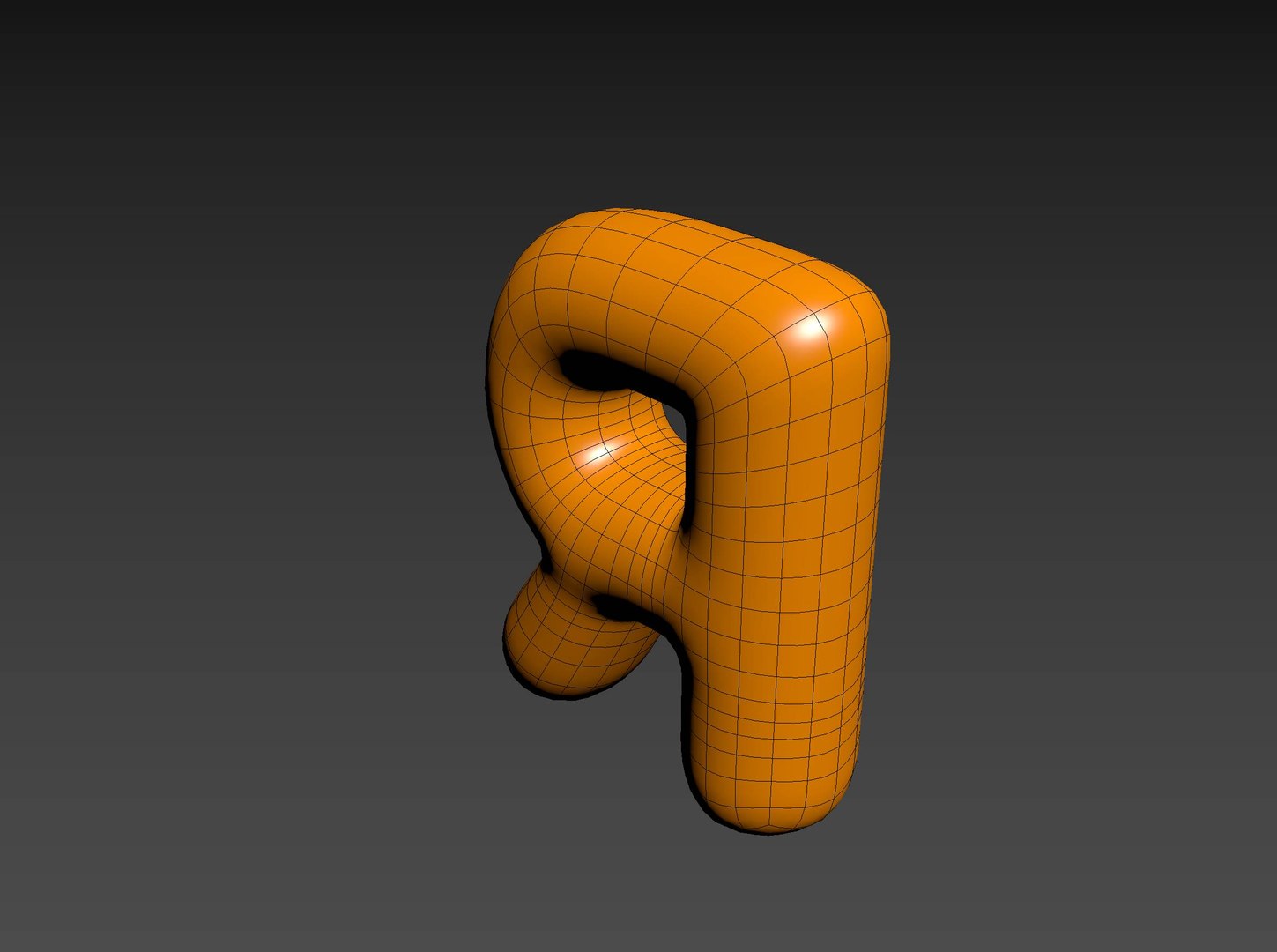 R Alphabet 3D - TurboSquid 2304469