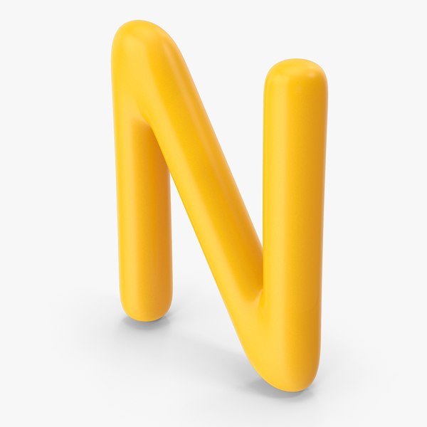 3D Letter N Orange - TurboSquid 1865787