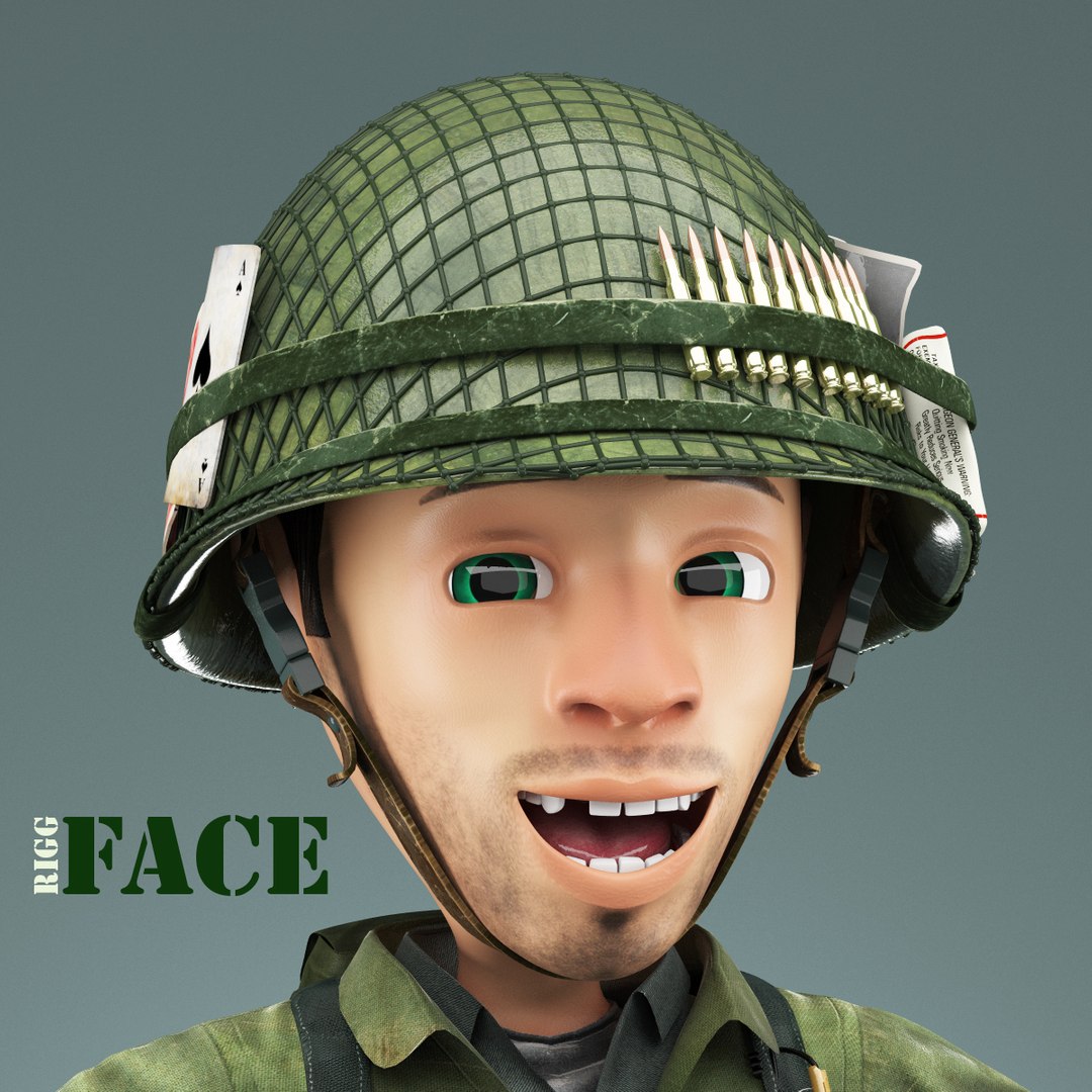 Face Rigging 3d Model