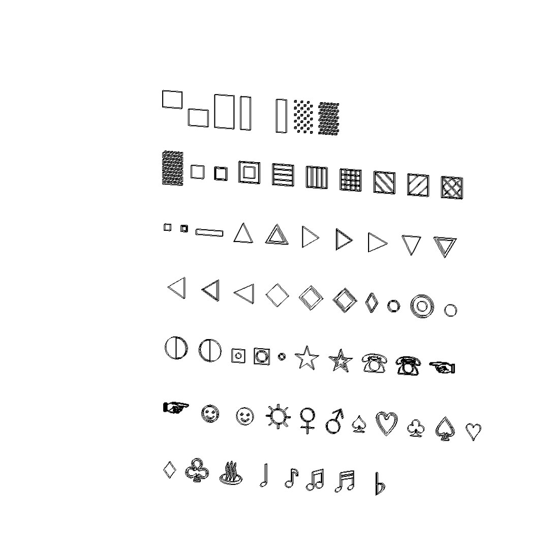 3D Model Symbols Set7 Cg Cad - TurboSquid 1192989