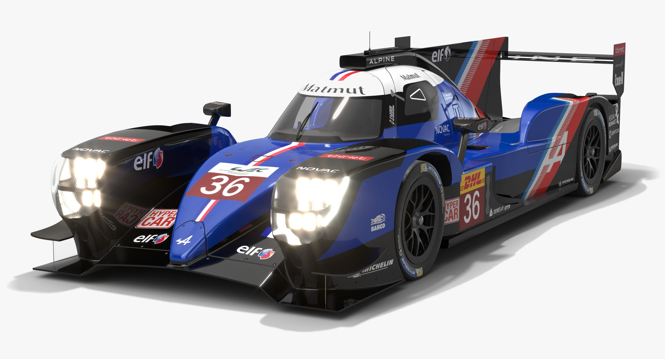 Alpine A480 WEC 2021 Hypercar Modelo 3D - TurboSquid 1746073