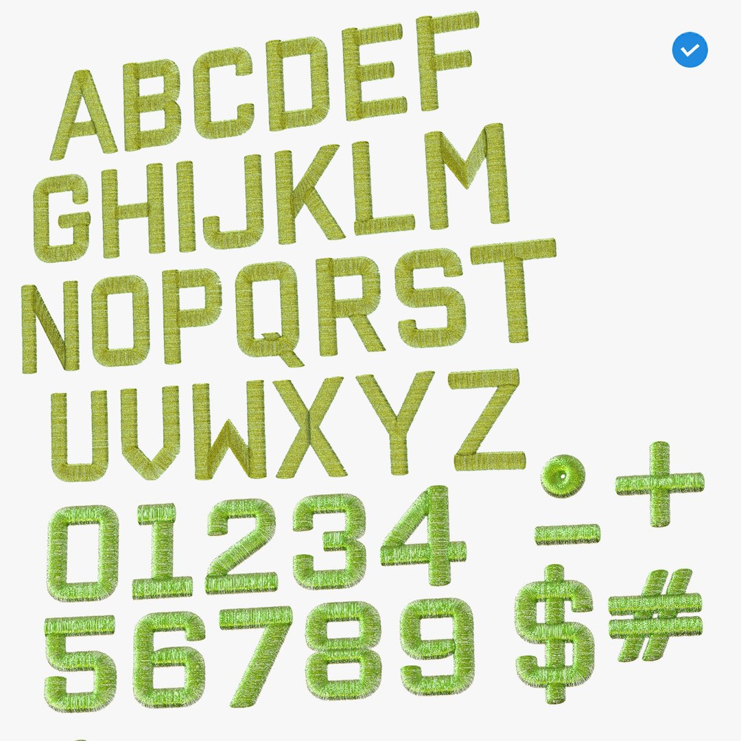 3D Embroided Sewing Characters - TurboSquid 2159837