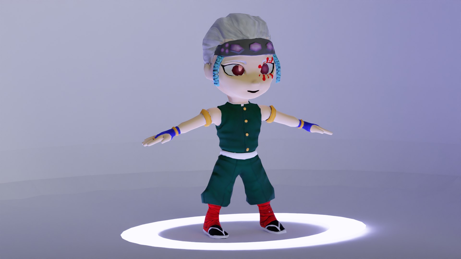 3D Demon Slayer Uzui Tengen - TurboSquid 2143181