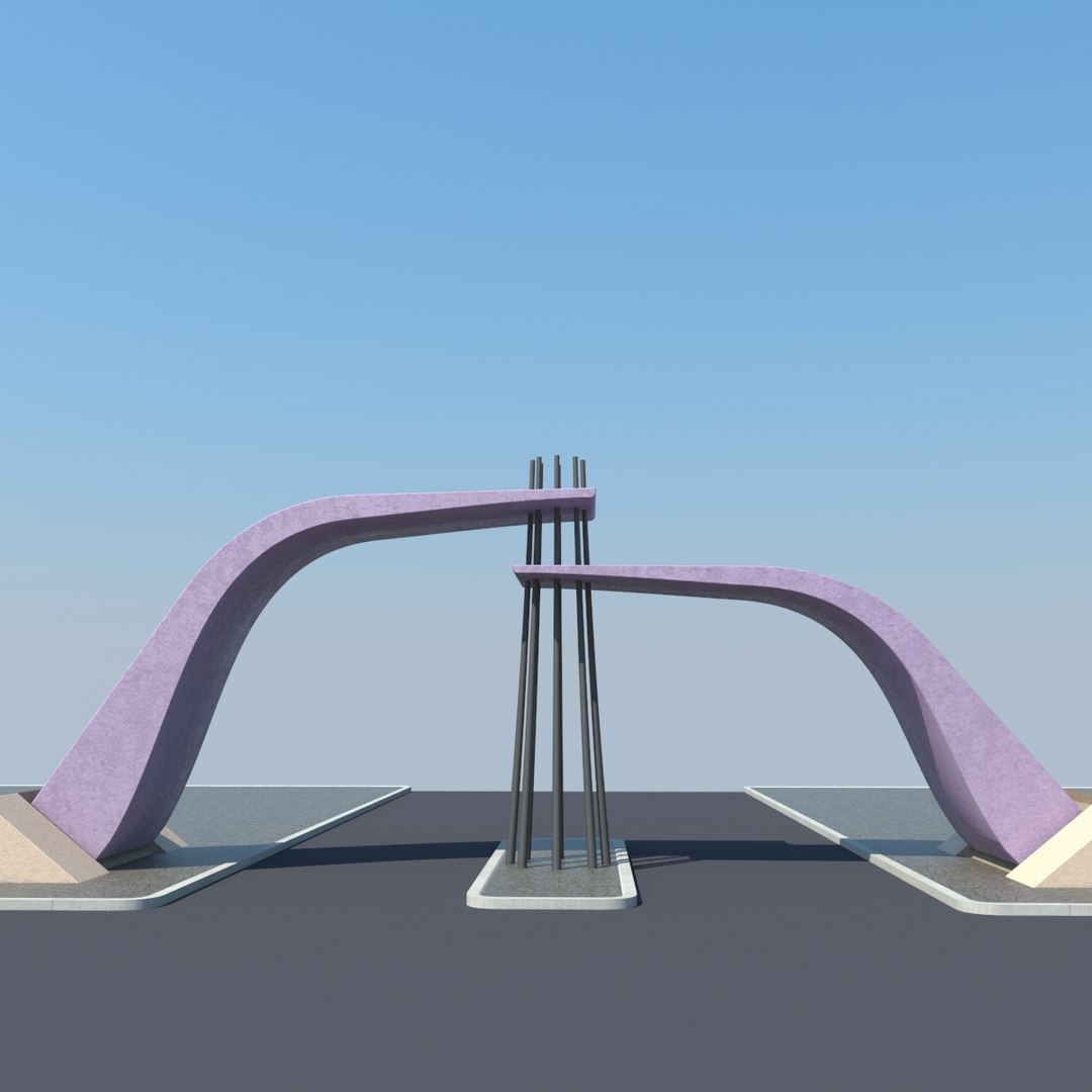 3d Gate Entrance Model