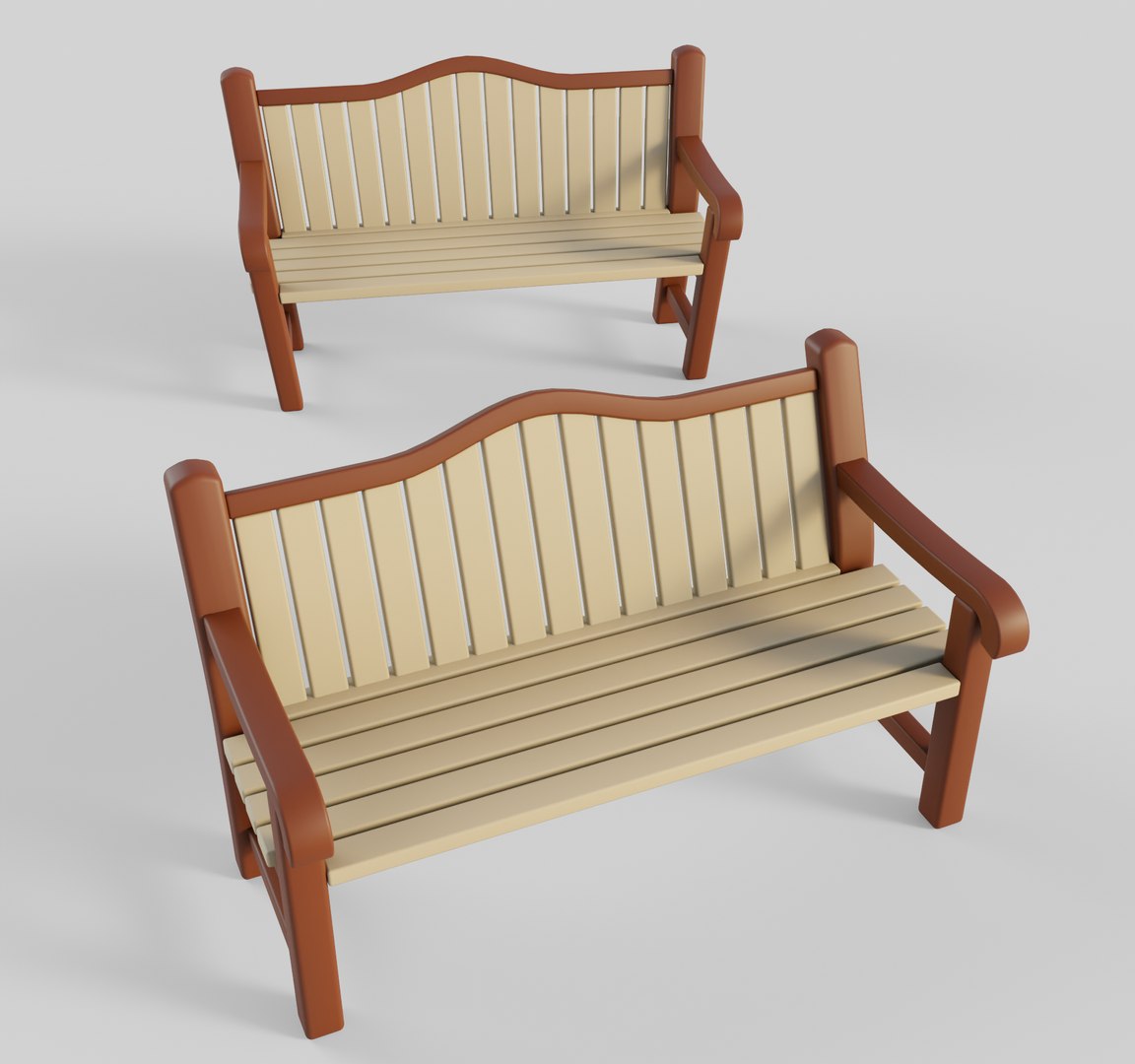 Cartoon Bench 10 3D Model - TurboSquid 2030713