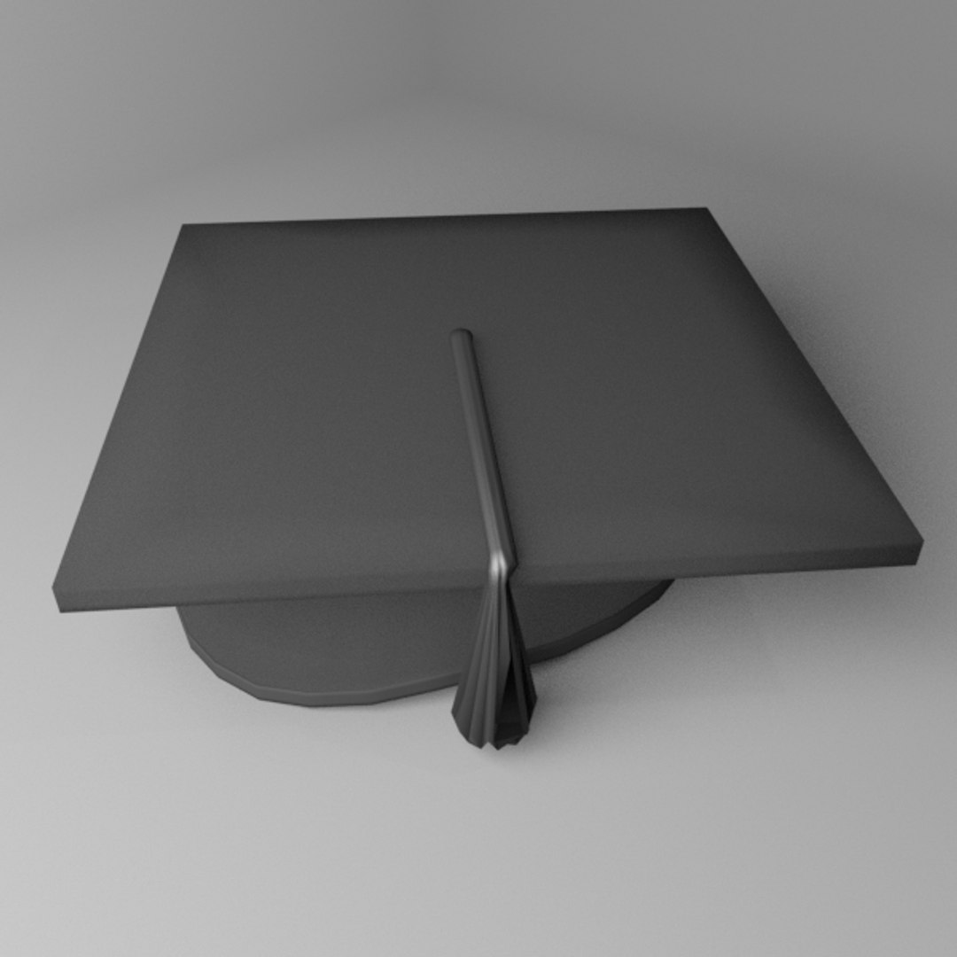 3D mortarboard cap - TurboSquid 1581939