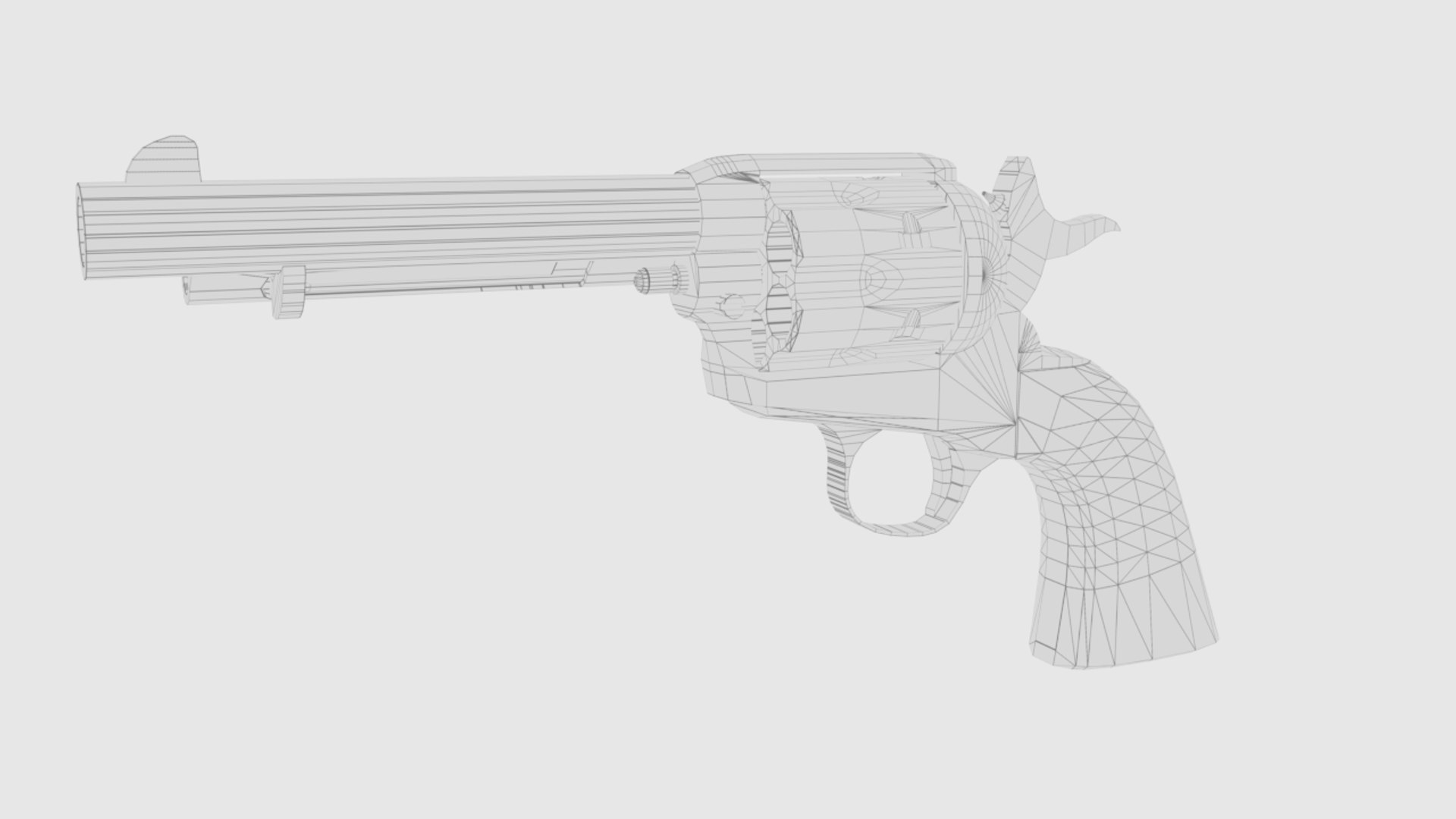 3D 45 Caliber Revolver - TurboSquid 1203561