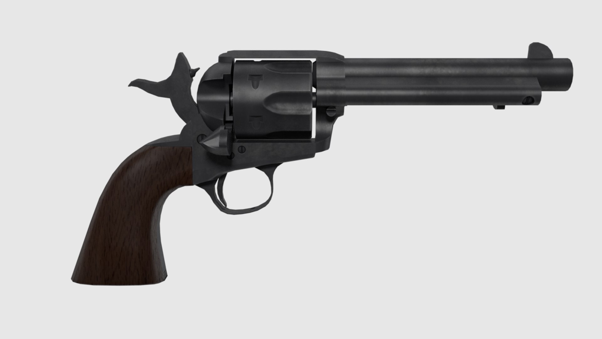 3D 45 Caliber Revolver - TurboSquid 1203561