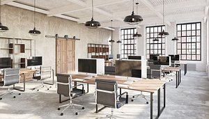 3D Coworking Models | TurboSquid