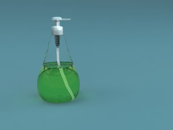 method soap bottle 3d model