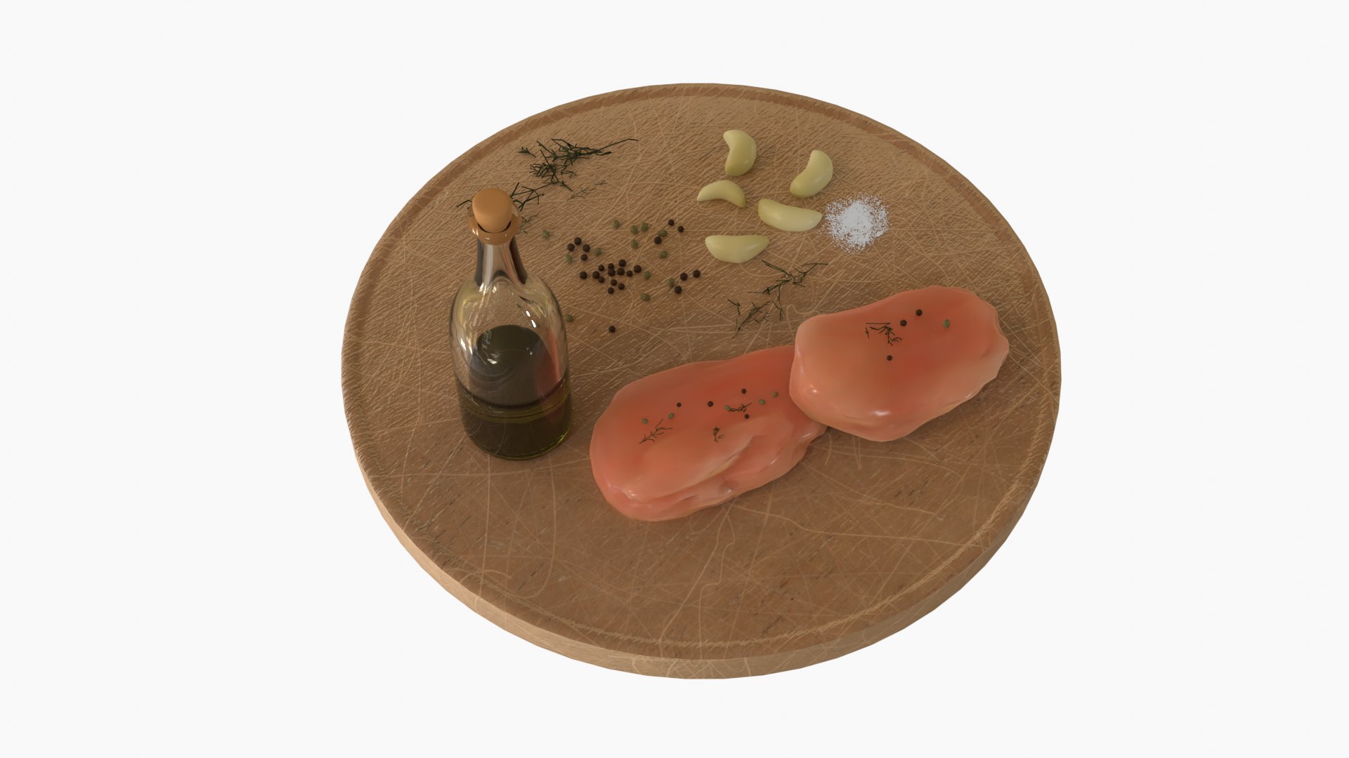 Raw Chicken 3D Model - TurboSquid 2140732