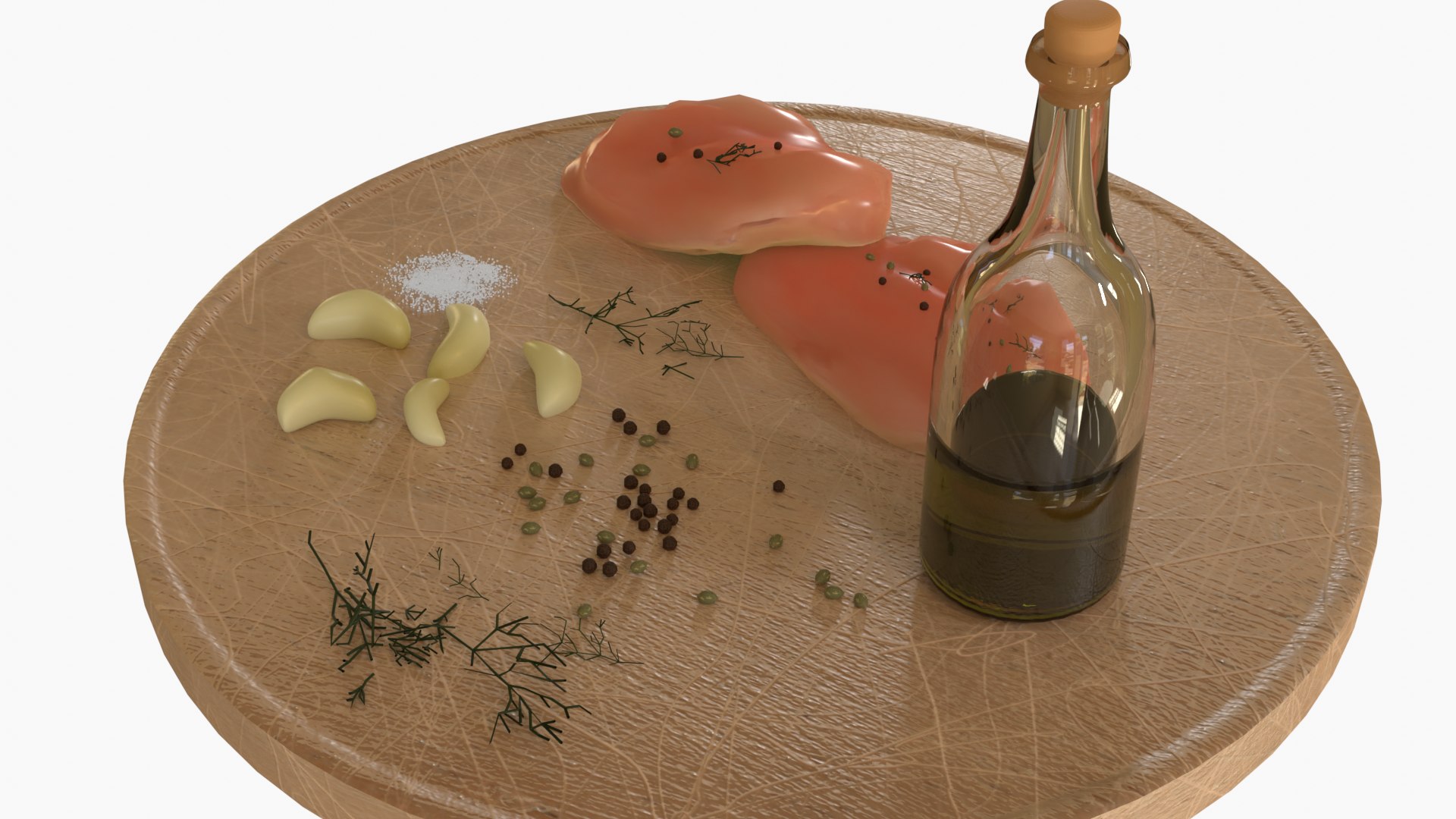 Raw Chicken 3D Model - TurboSquid 2140732