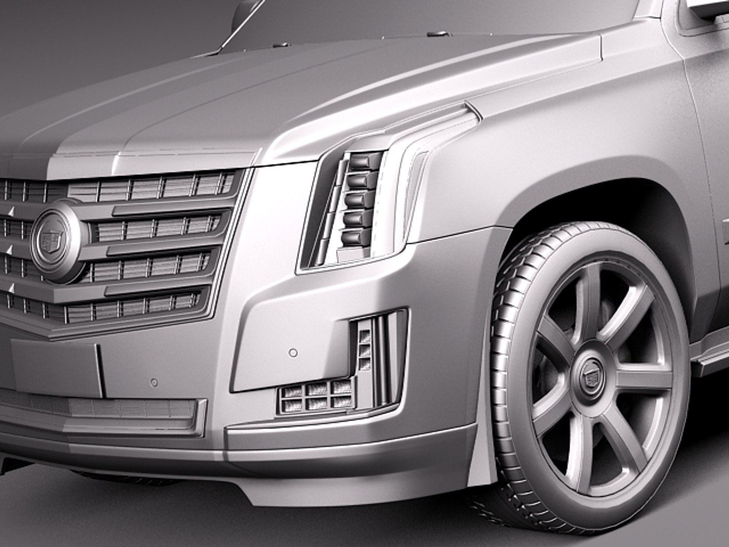 2013 2015 Suv Cadillac 3d Model