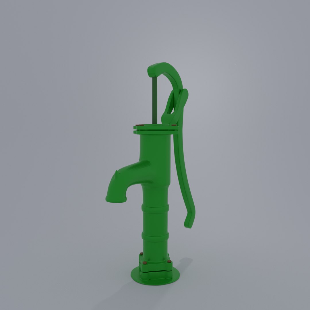 Cast Iron Hand Pump 3D Model - TurboSquid 1428200