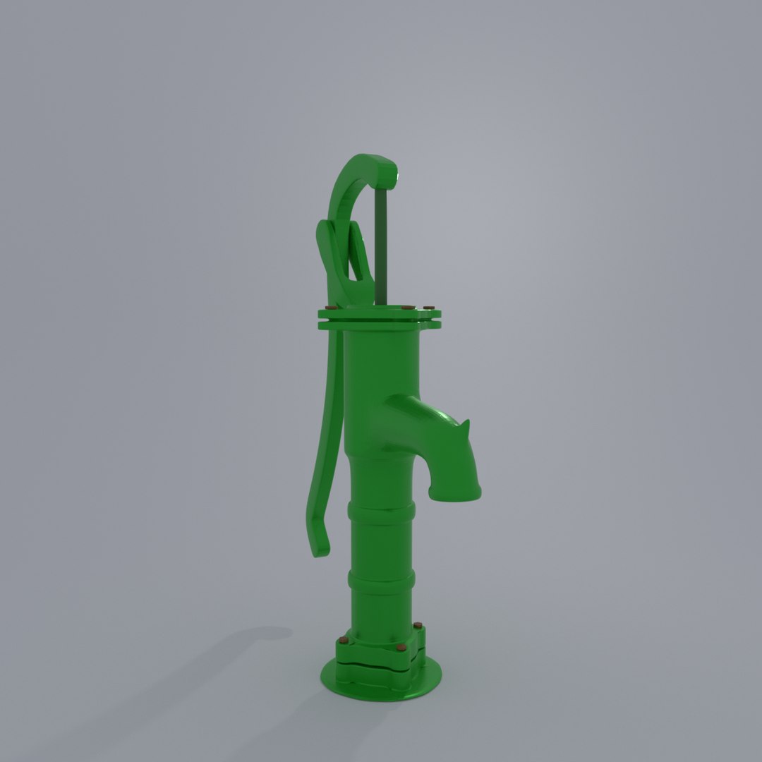 Cast Iron Hand Pump 3D Model - TurboSquid 1428200