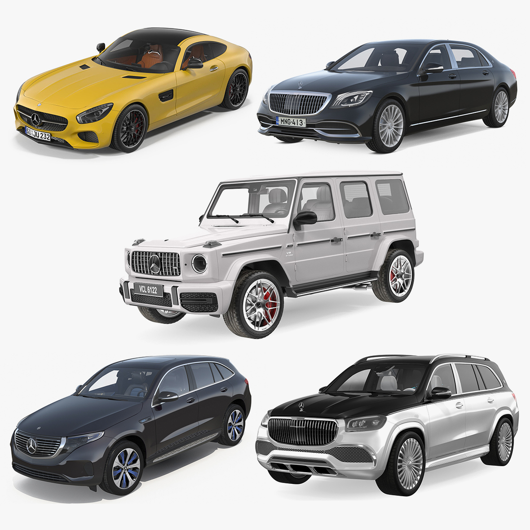 3D Mercedes Benz Cars Collection 2 model - TurboSquid 1766808