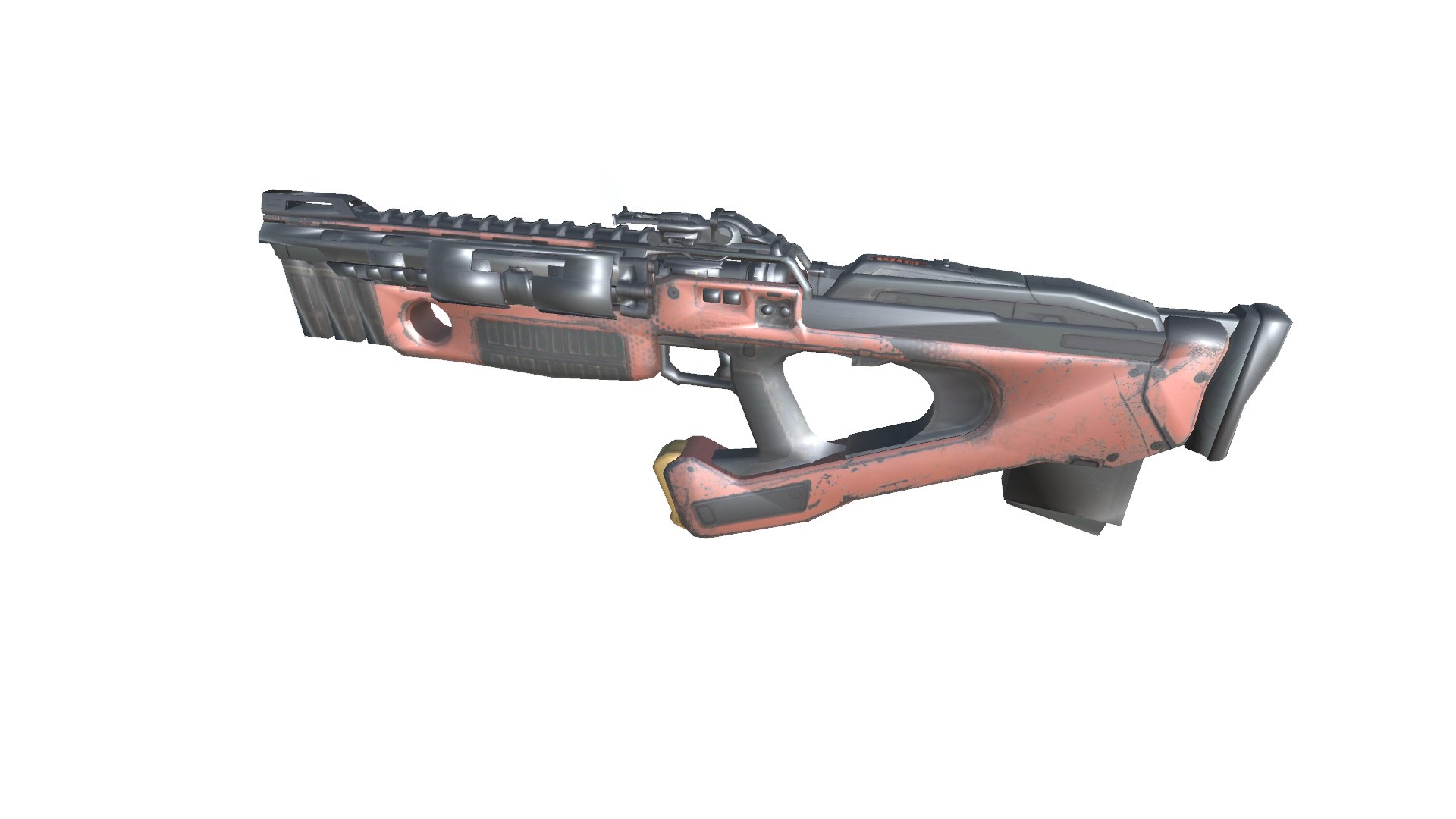 3D 29-assault Rifle Gauss-gun Model 3d Game Ready Model Low-poly 3D ...