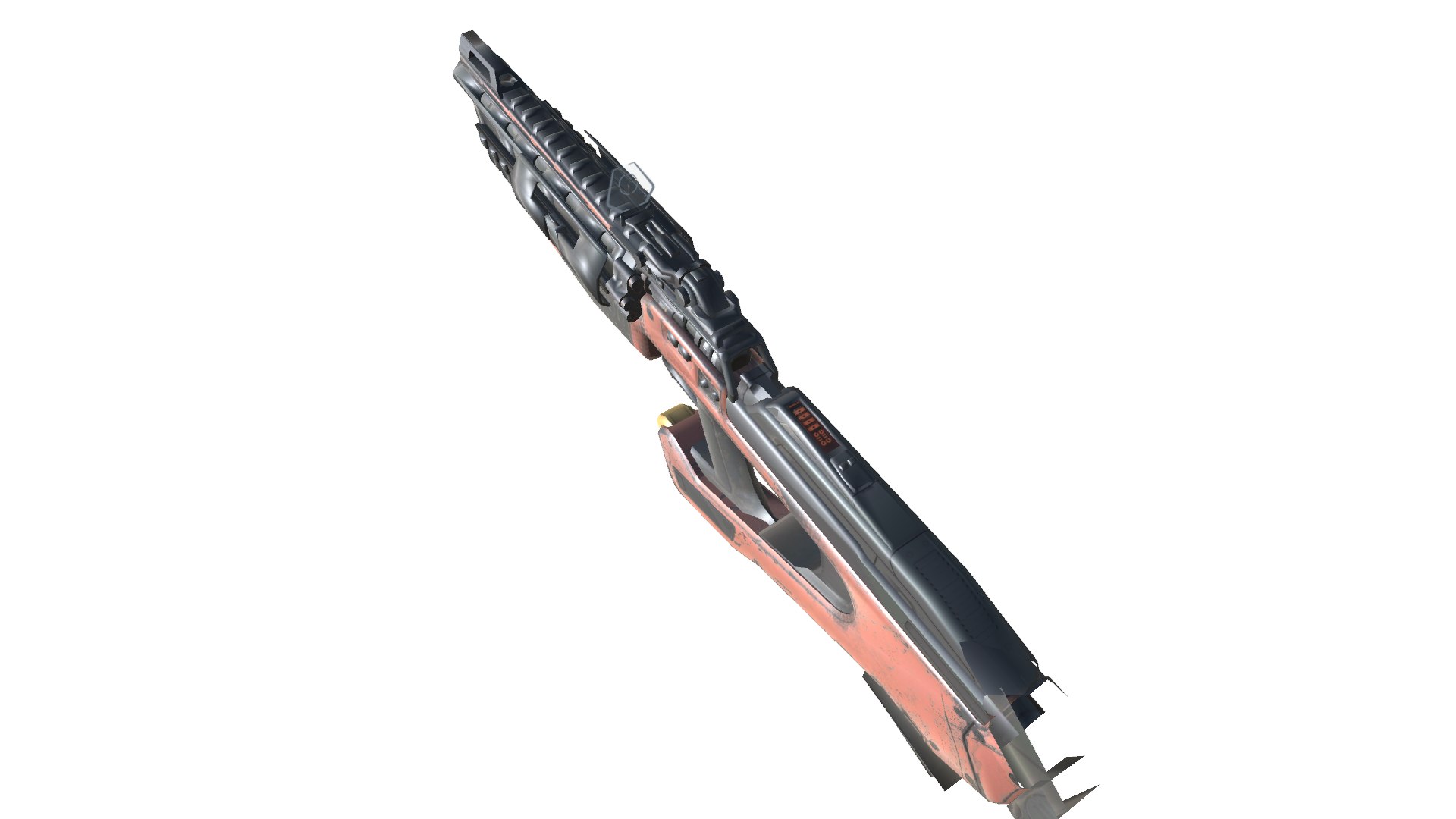 3D 29-assault Rifle Gauss-gun Model 3d Game Ready Model Low-poly 3D ...