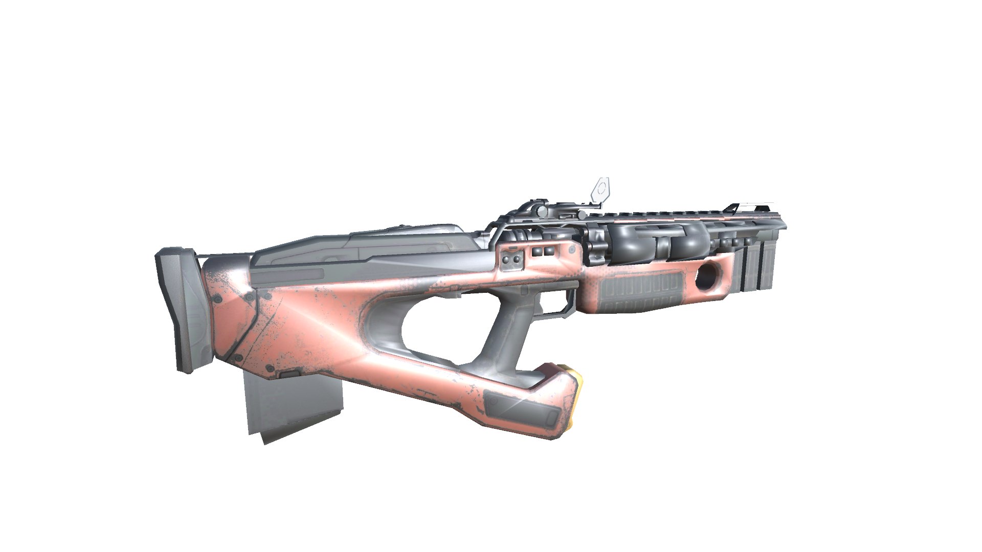 3D 29-assault Rifle Gauss-gun Model 3d Game Ready Model Low-poly 3D ...