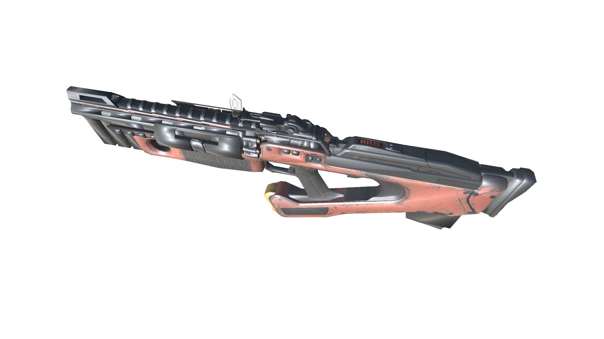 3D 29-assault Rifle Gauss-gun Model 3d Game Ready Model Low-poly 3D ...