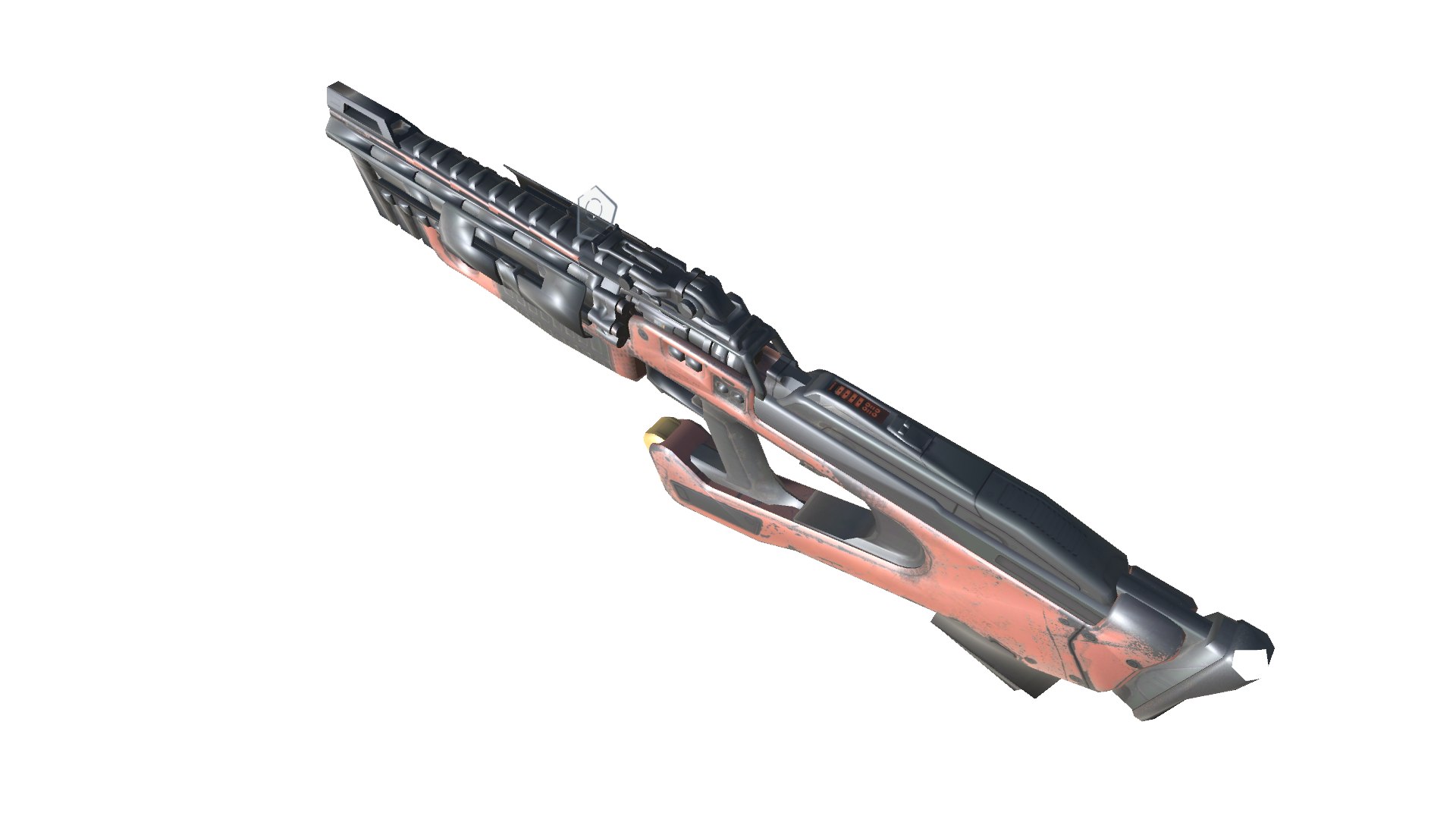 3D 29-assault Rifle Gauss-gun Model 3d Game Ready Model Low-poly 3D ...