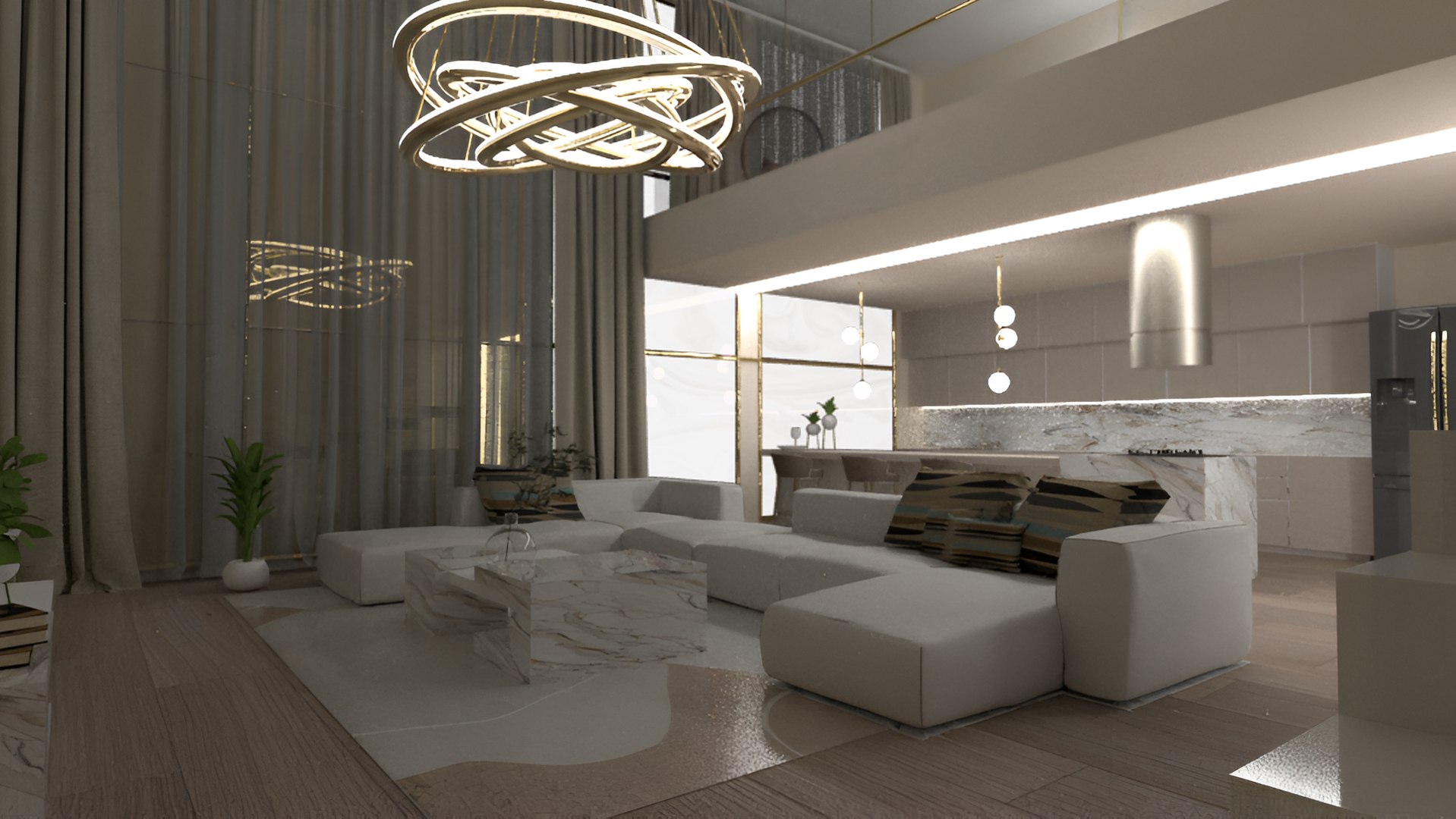 Small Fancy Apartment 3D Model - TurboSquid 2236170