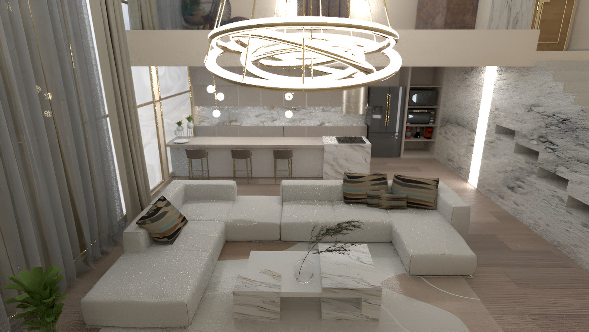 Small Fancy Apartment 3D Model - TurboSquid 2236170