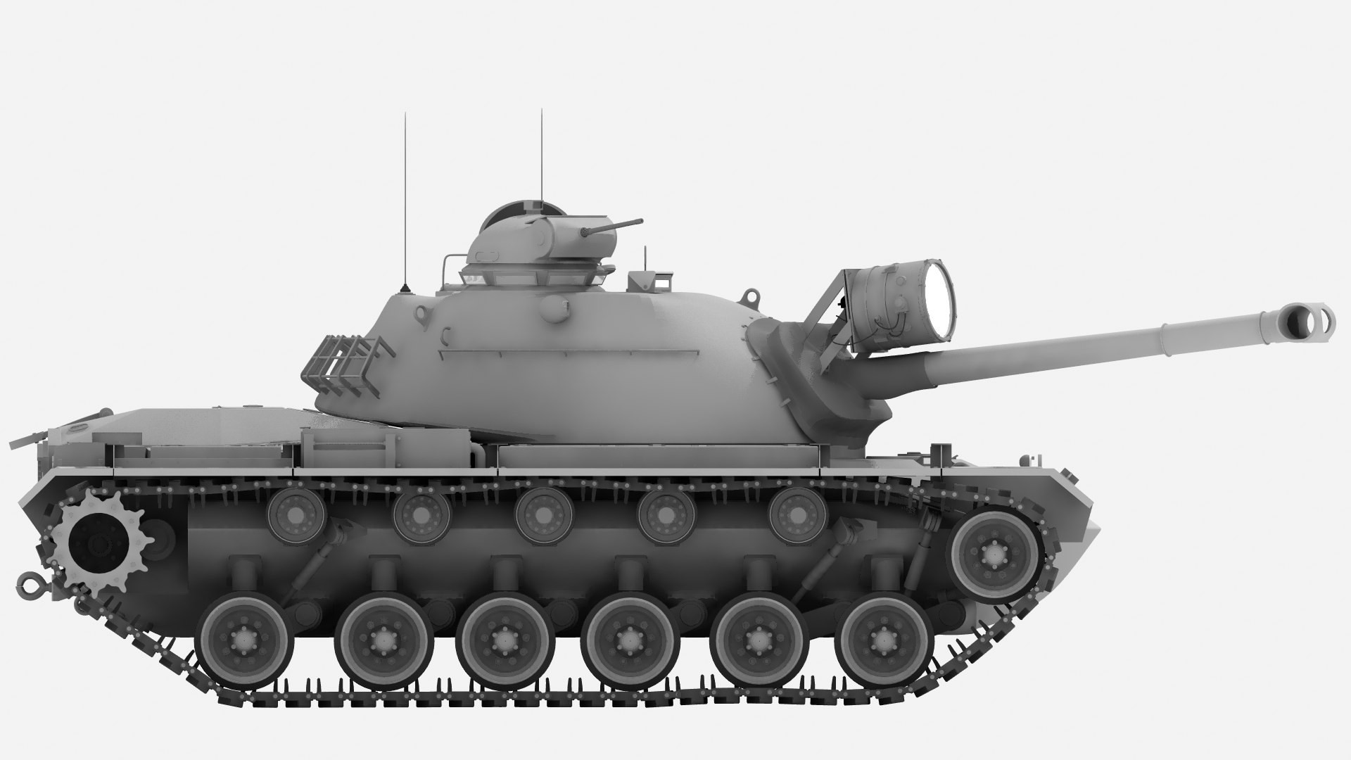 M48A3 Patton 3D Model - TurboSquid 1713599
