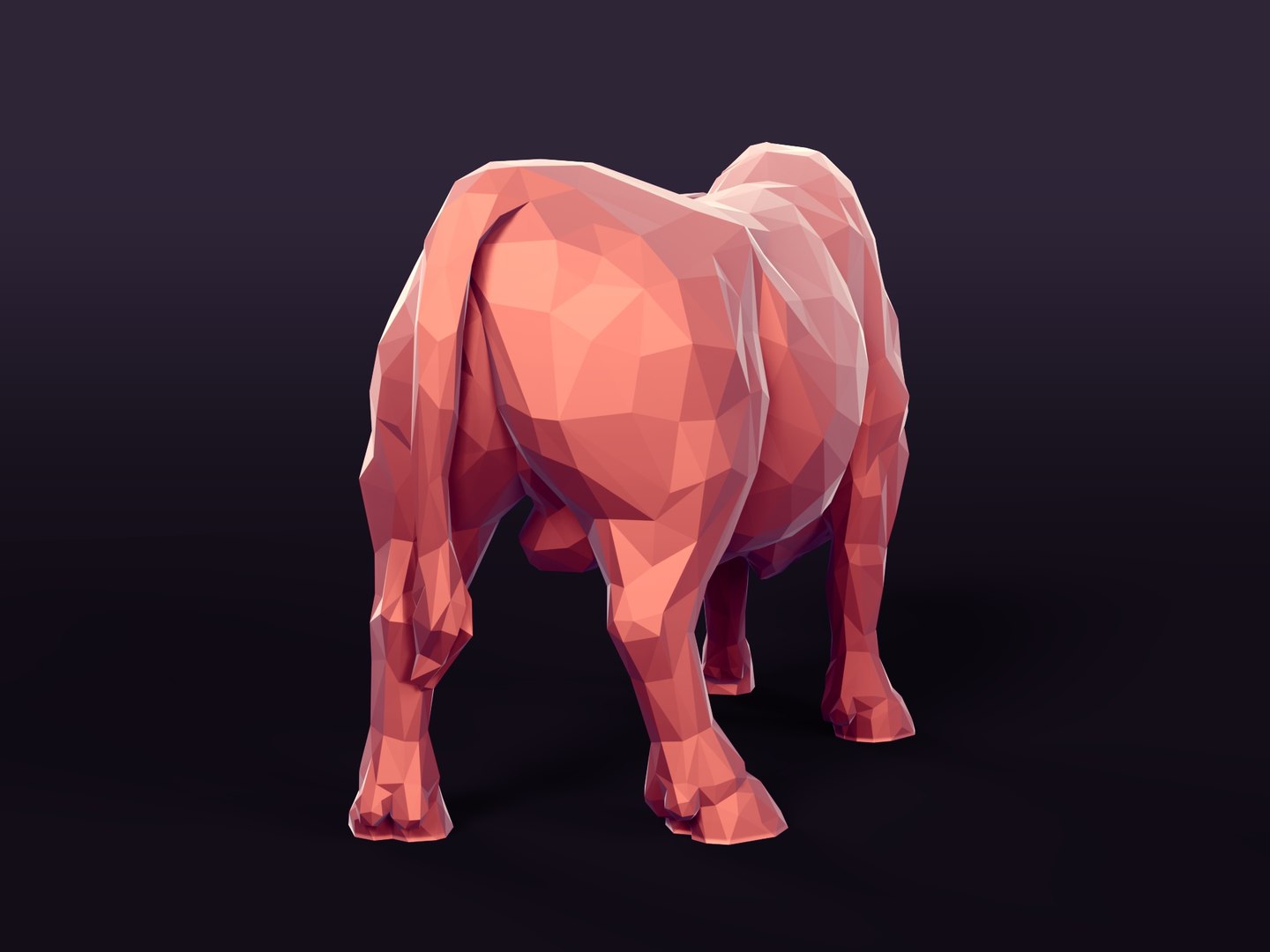 3D Low Poly Bull - TurboSquid 2011911