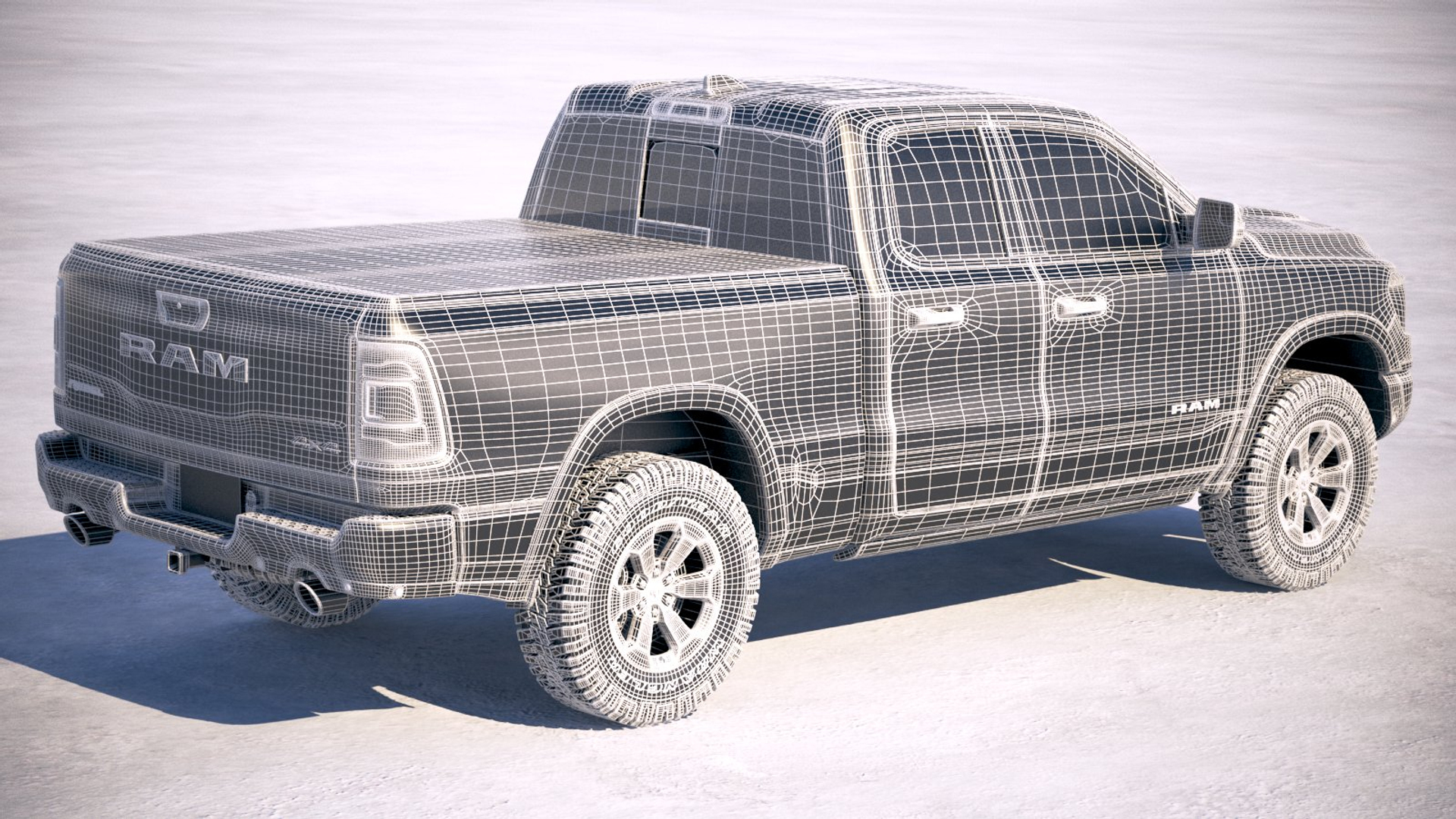 Dodge ram 1500 3D model - TurboSquid 1316980
