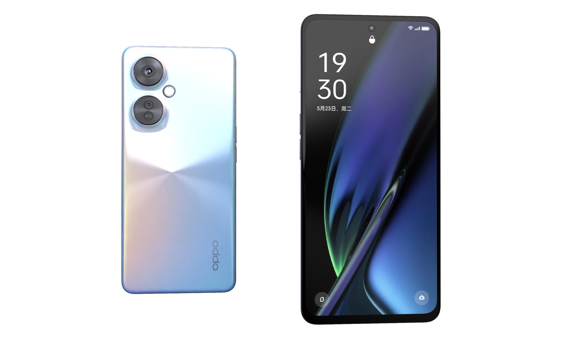 Oppo K11X Blue And Green 3D model - TurboSquid 2088440