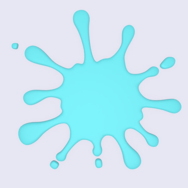 3d water splash model